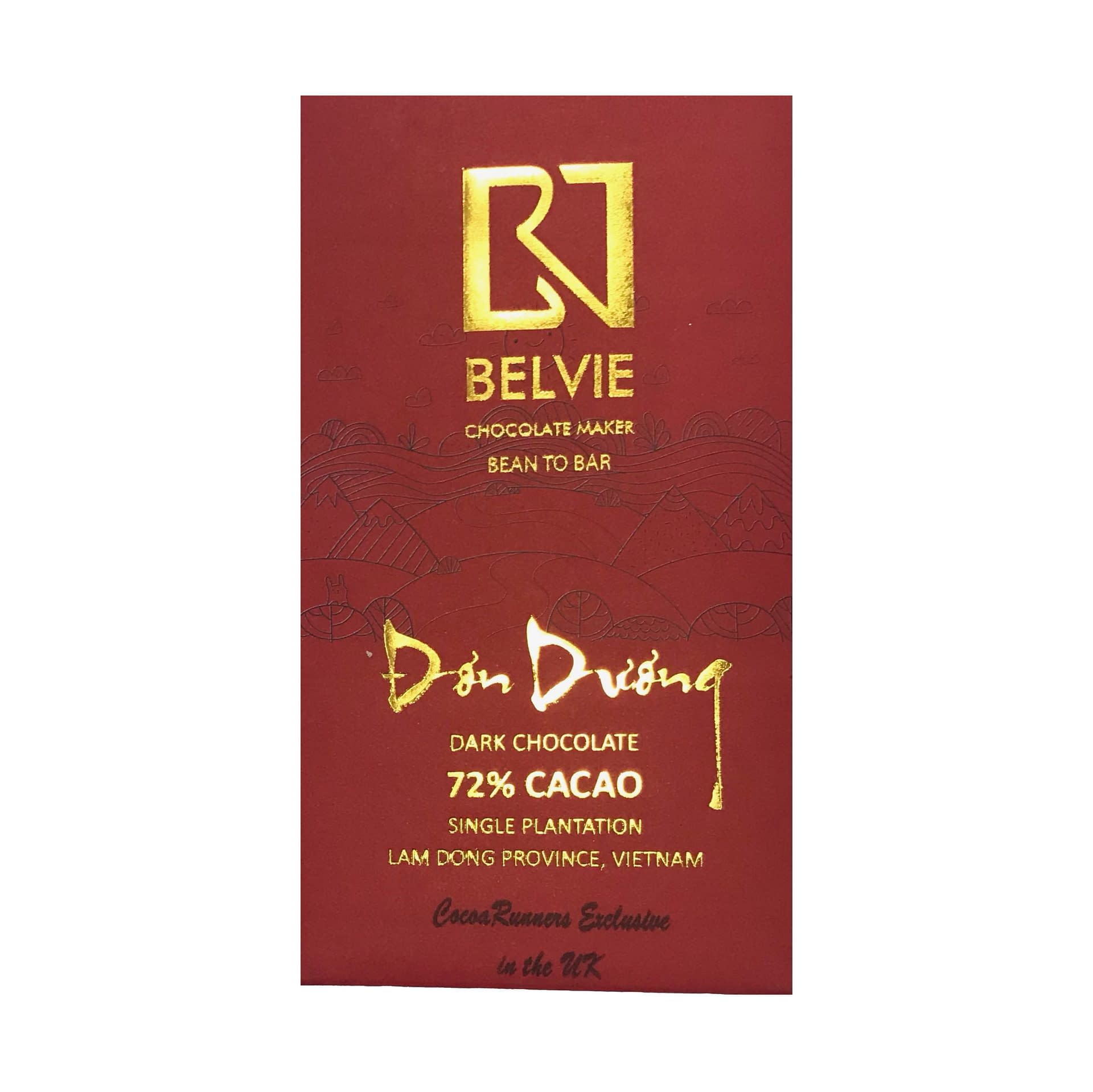 Belvie - Don Duong 72% Dark Chocolate Bar – Cocoa Runners
