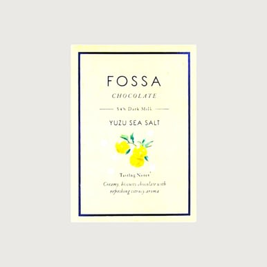 Fossa - Yuzu Sea Salt, Dark Milk 54%